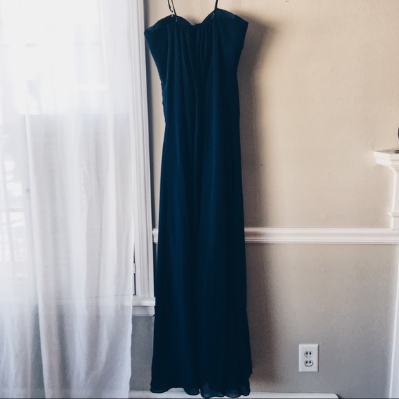 Faviana | Dresses | Simple Classy Navy Blue Prom Dress | Poshmark